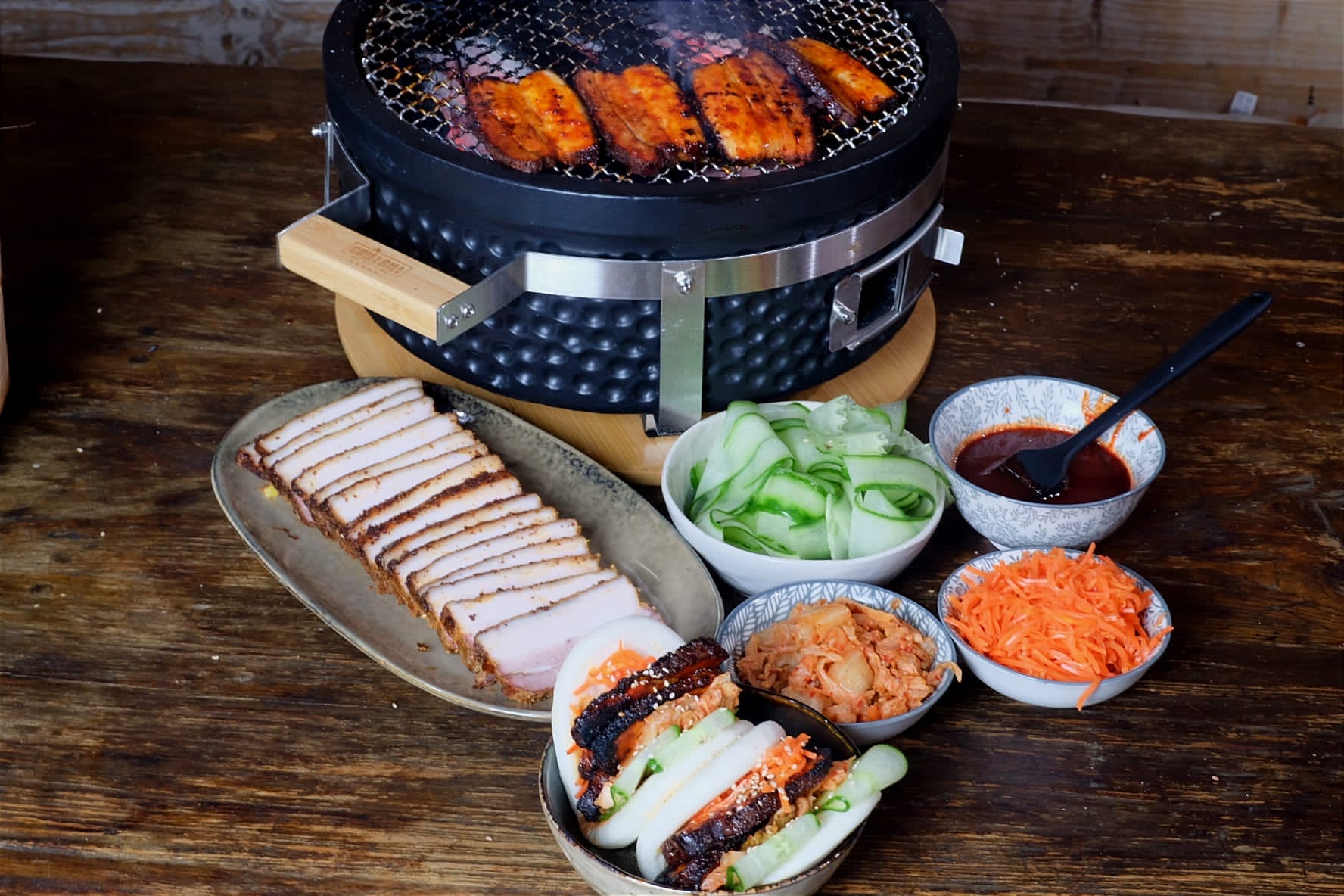 Spicy bulgogi buikspek recept met bao buns | BBQuality.