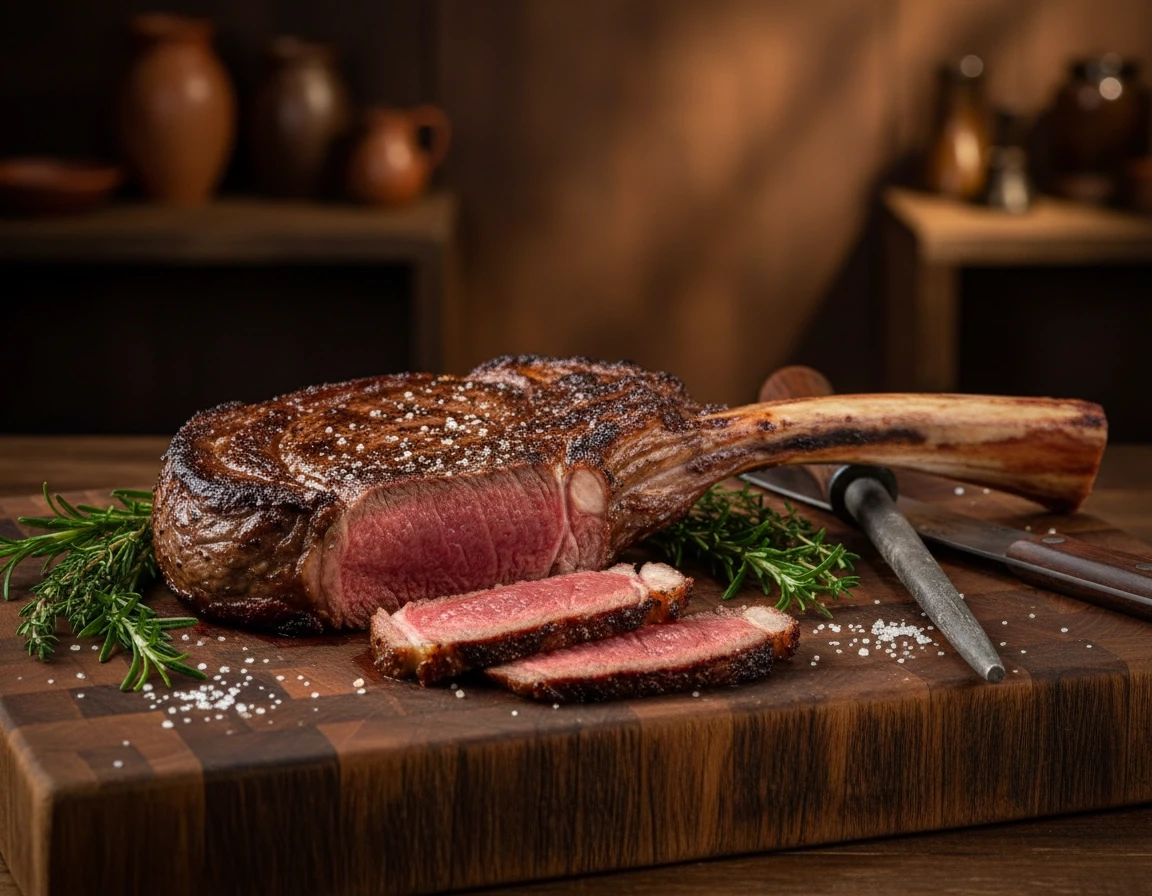 Angus tomahawk steak Canada grain fed bestellen | BBQuality.